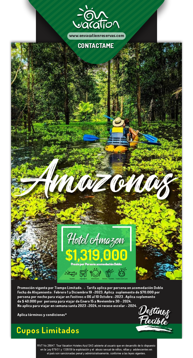 amazonas archivos - On Vacation Reservas